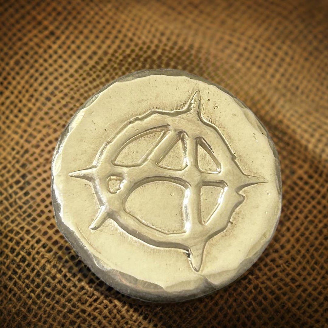 Handpoured Anarchy 1oz Silver Round: .999fs, Scotland - Etsy