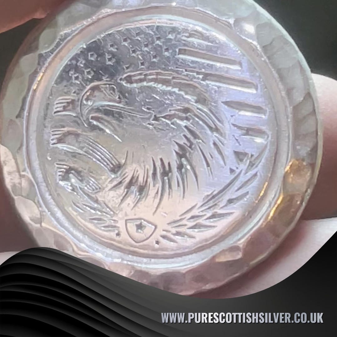2 Troy Oz - American Eagle Solid Silver Round, 999fs, Handcrafted in ...