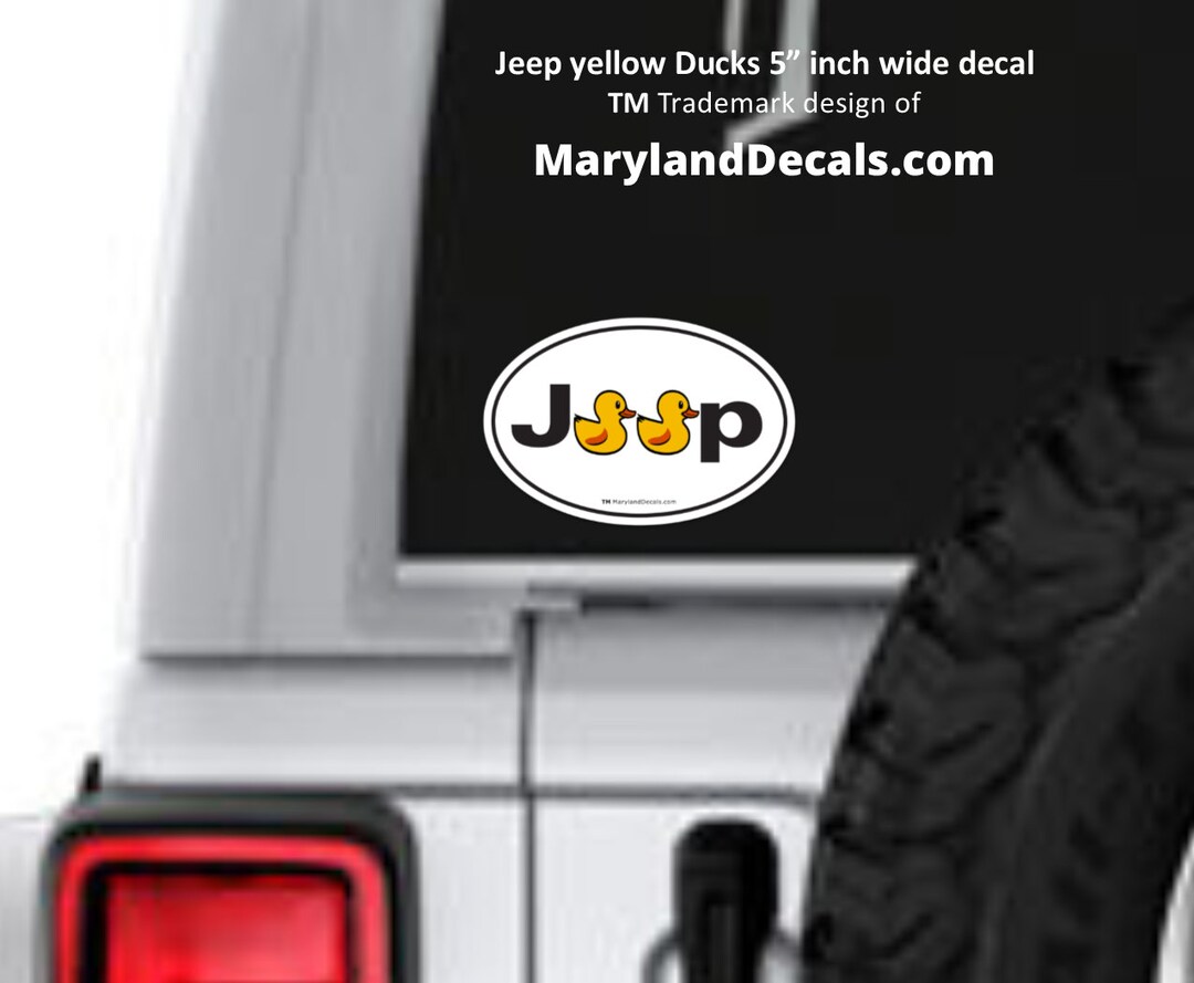 JEEP DUCK DECAL Car Sticker Waterproof Vinyl Outdoor or Indoor - Etsy