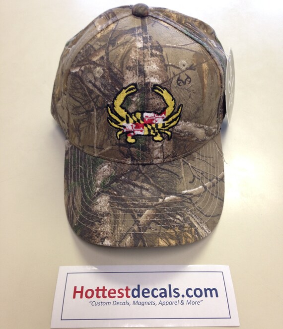 Maryland Crab HAT Embroidered Camo Pattern Chesapeake Bay | Etsy