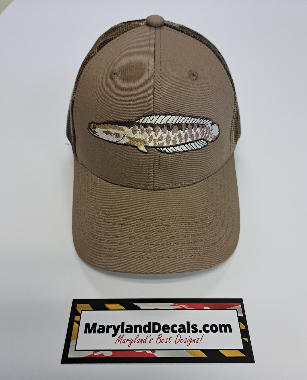 SNAKEHEAD FISH HAT Brown & Camo Quality Embroidered Fishing Hat - Etsy