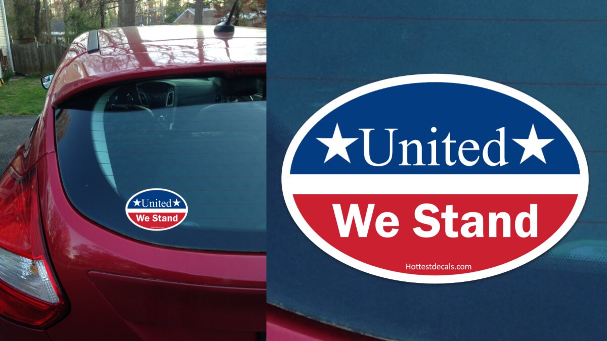 UNITED We Stand Decal Sticker USA United States of America American ...