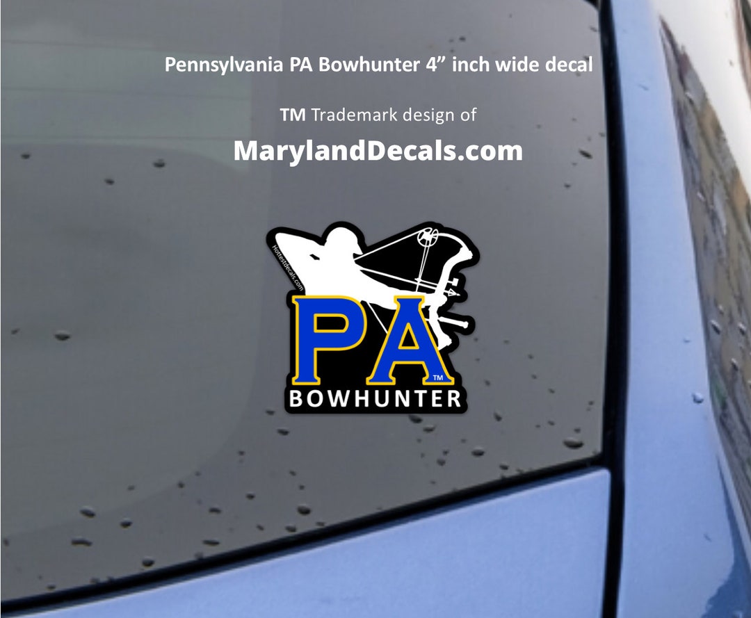 PENNSYLVANIA BOWHUNTER DECAL Car Sticker Truck Boat High Quality Vinyl ...