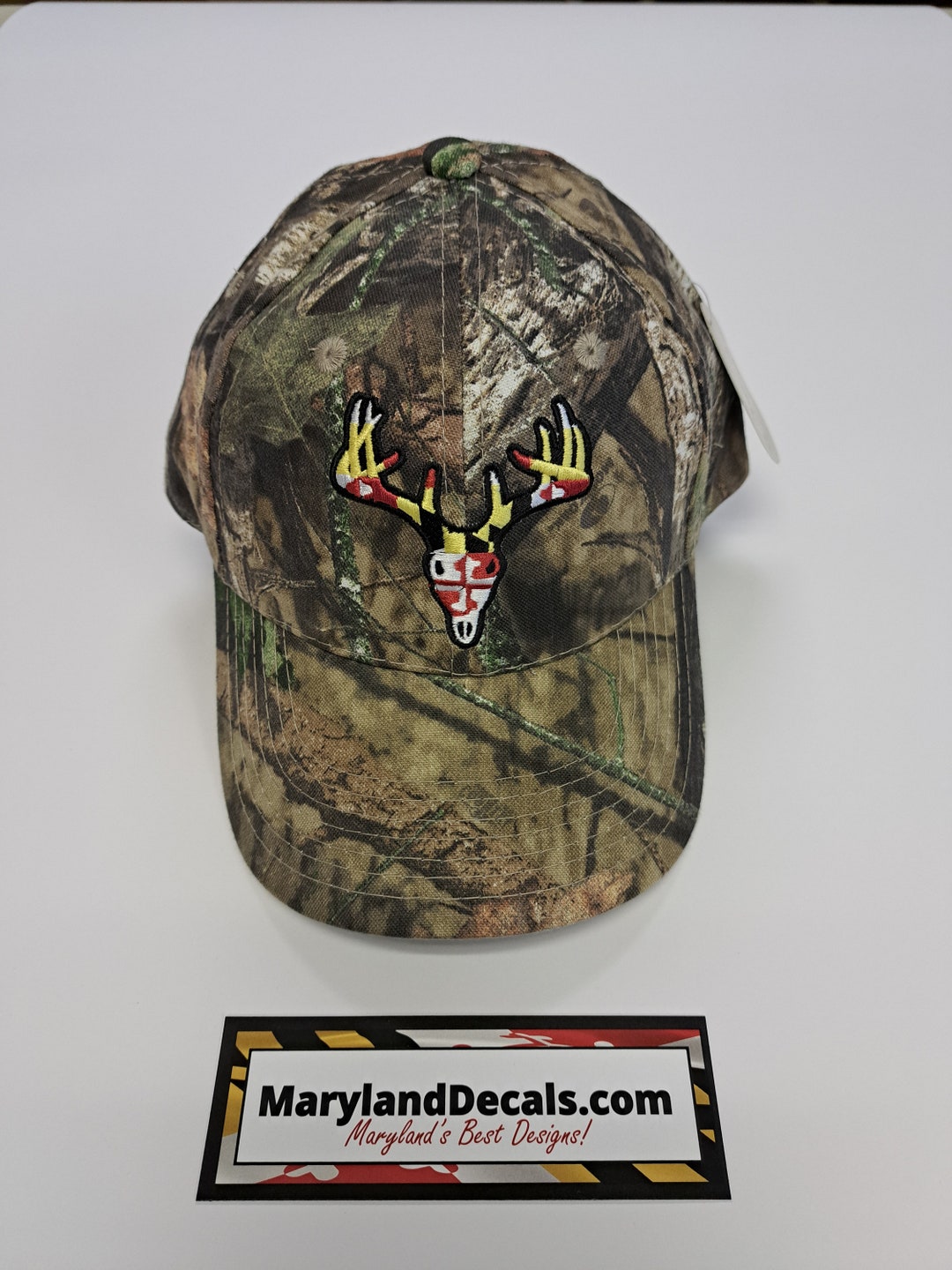 Maryland Buck Hat Whitetail Deer 10 Point Maryland Flag Design Hunting ...
