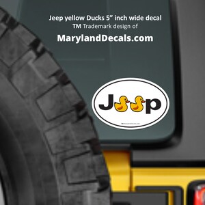 JEEP DUCK DECAL Car Sticker Waterproof Vinyl Outdoor or Indoor - Etsy