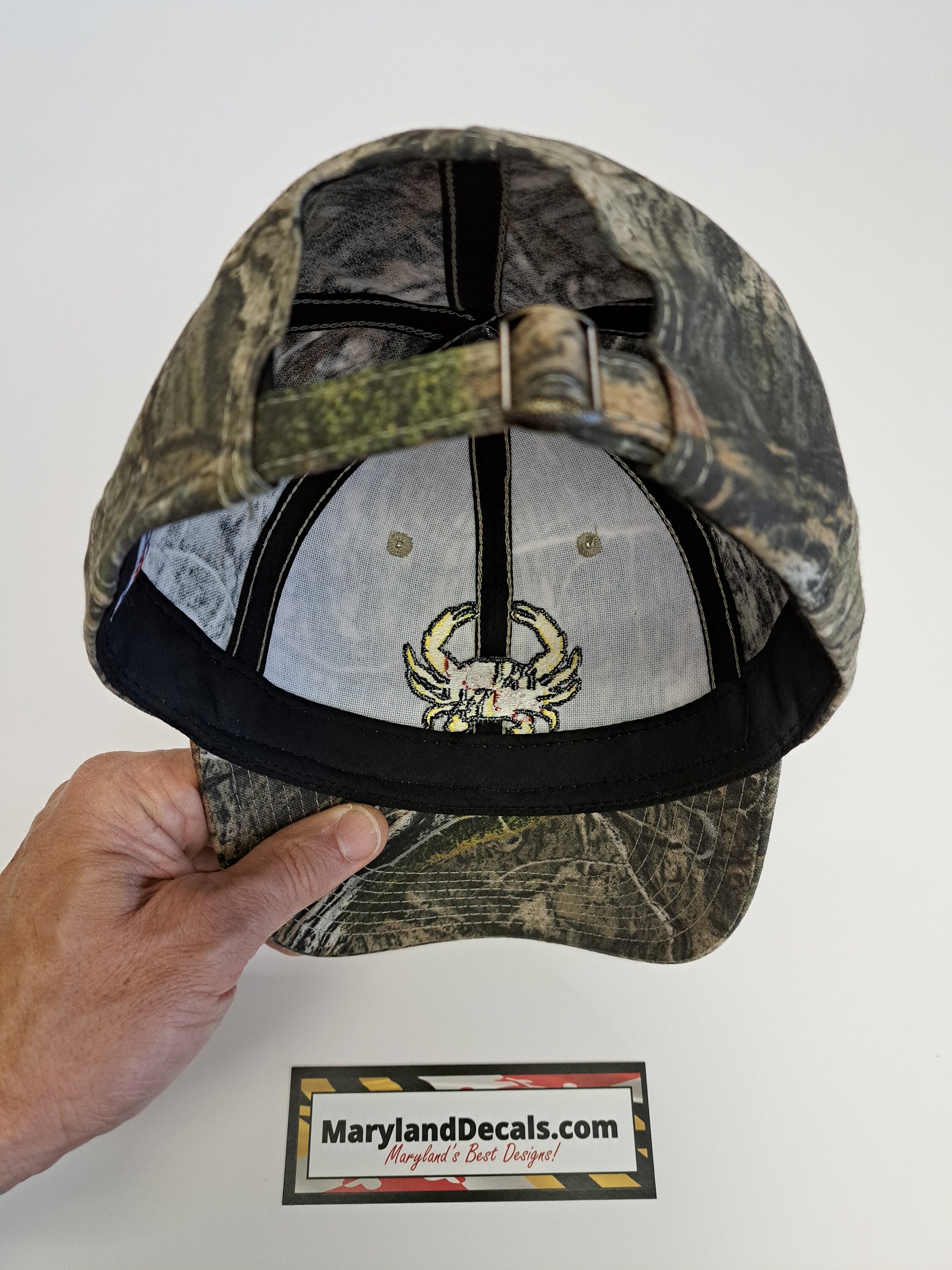 Maryland Crab HAT Embroidered Camo Pattern Maryland Flag Design - Etsy