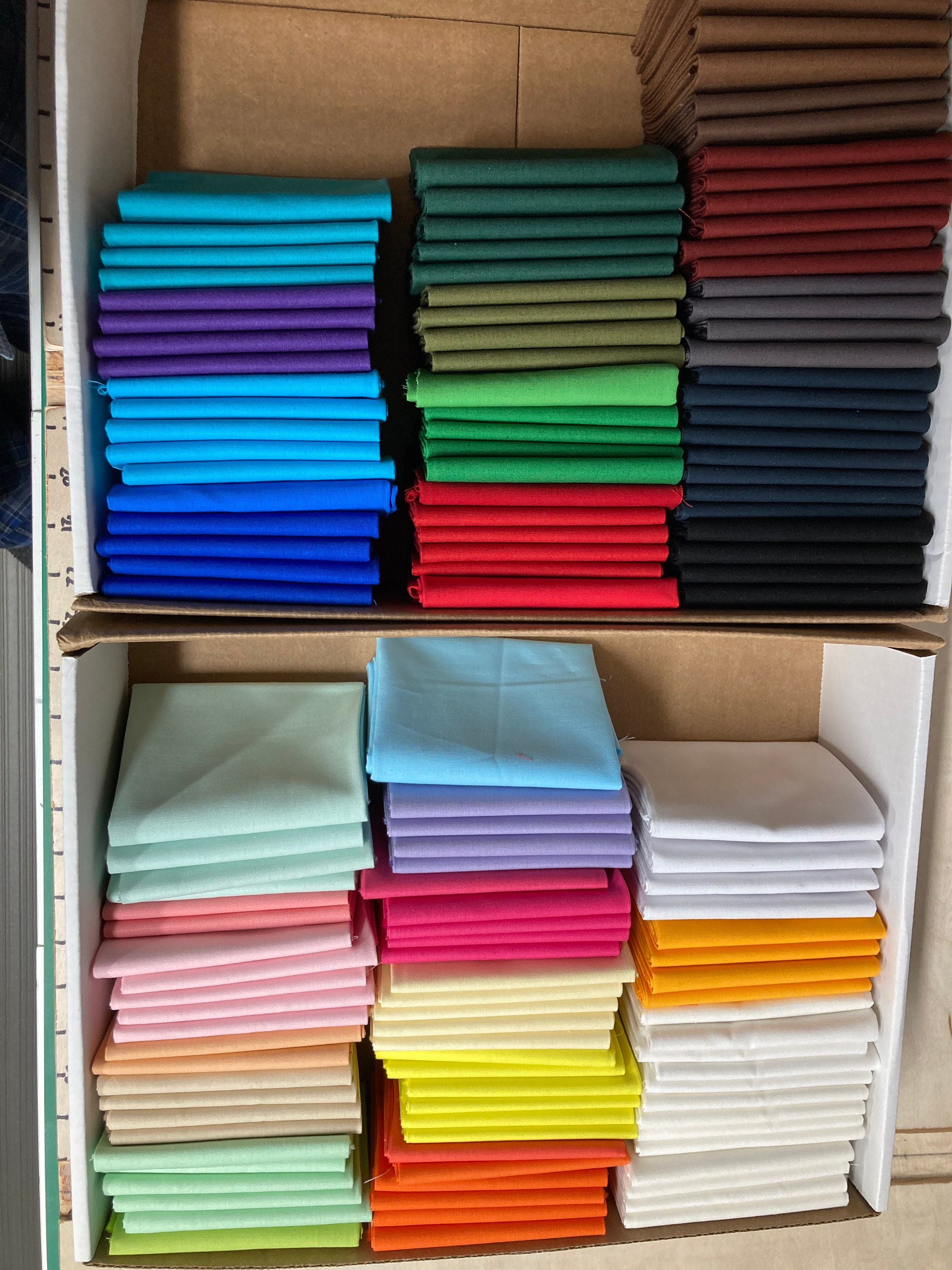 Solids Fat Quarter Bundle Light Dark or Mixed set of 10 Not - Etsy