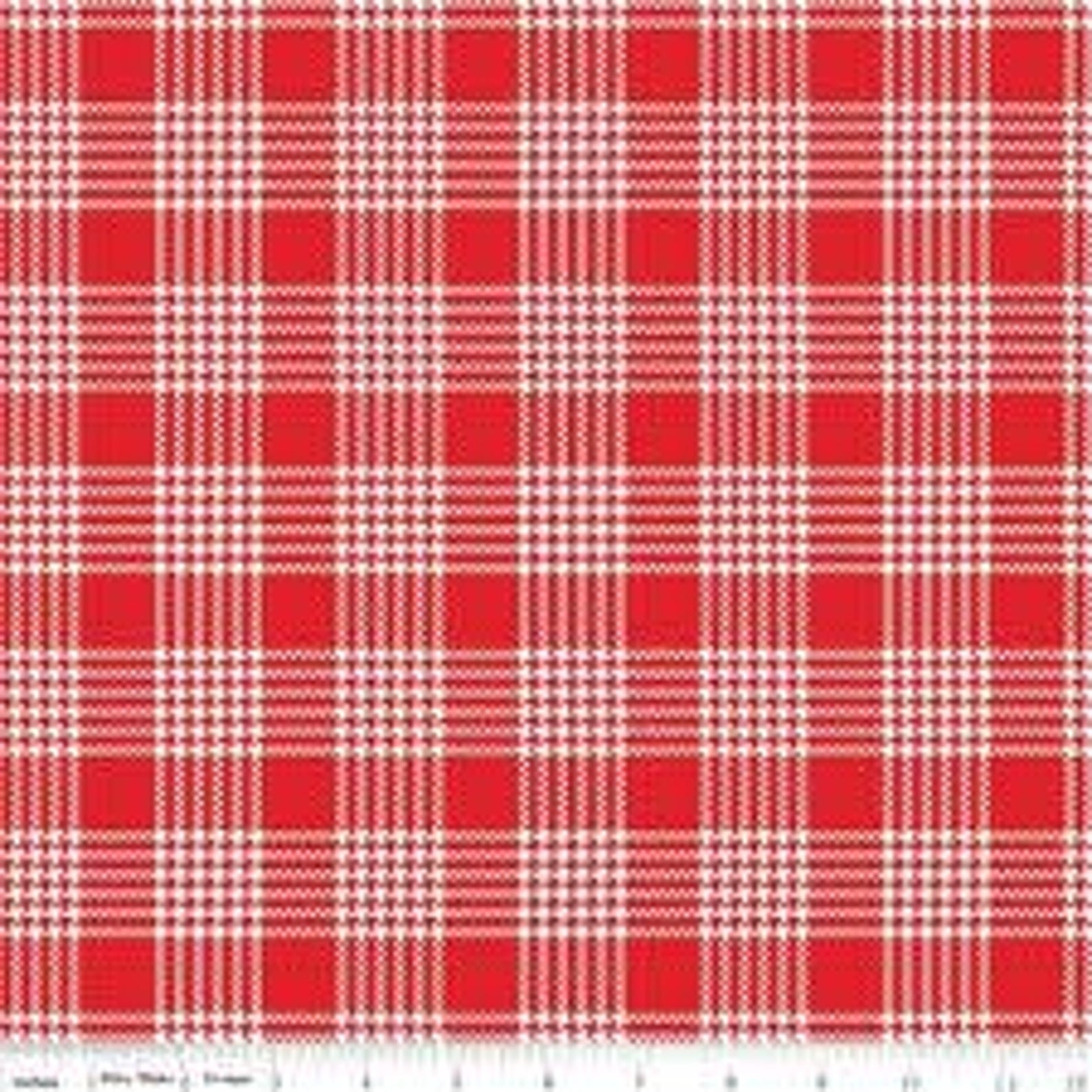 Peace on Earth Plaid Multiple Colors (by Riley Blake) Priced by the 1/2 ...