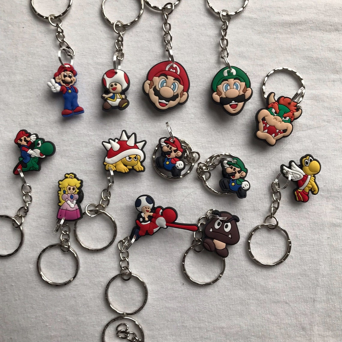 Mario Nintendo Keyrings/keychains Cartoon Cute Emo Kids Goth | Etsy