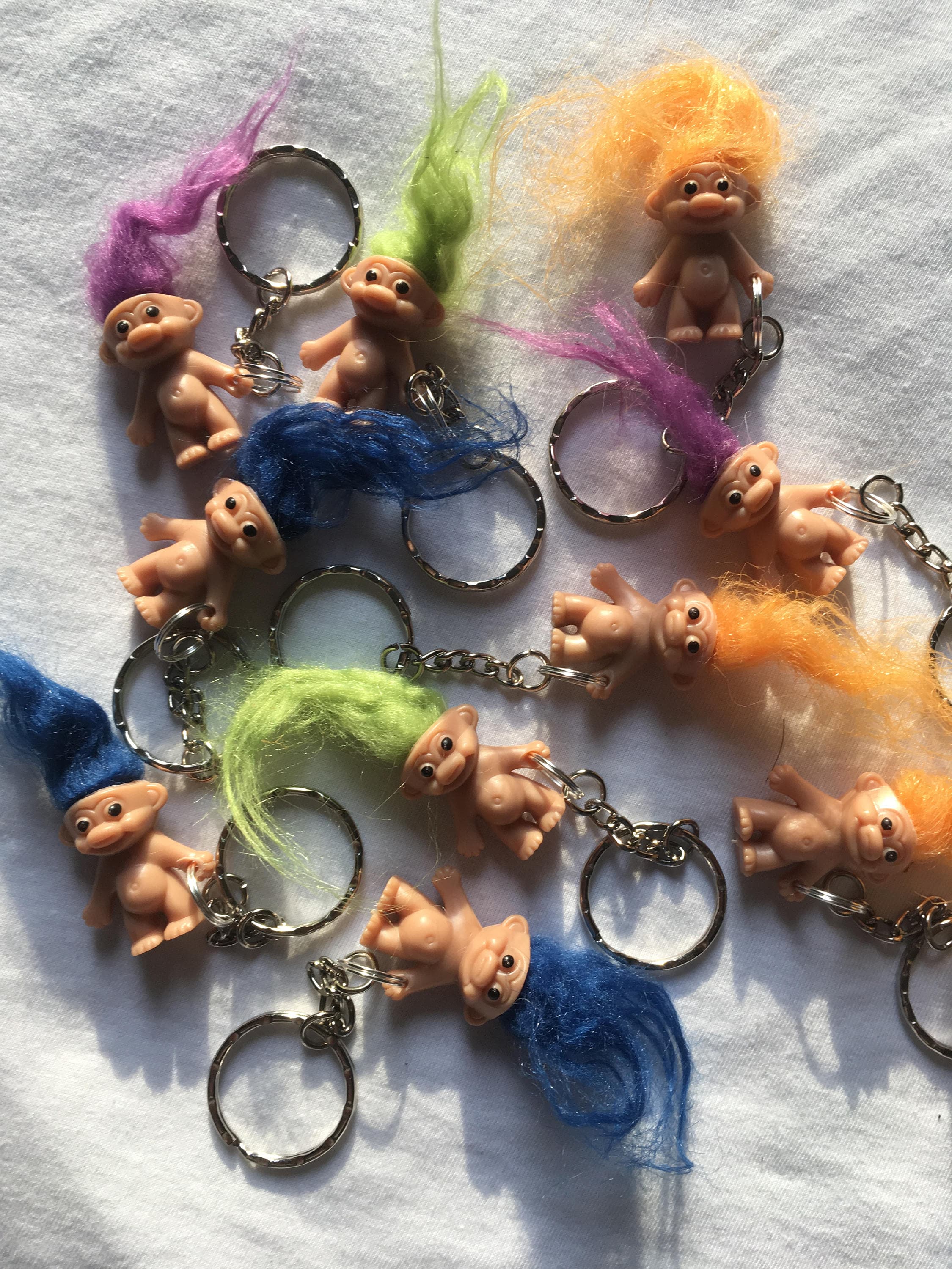 Troll Keyrings/Keychains emo cute goth hip kitty cat retro | Etsy