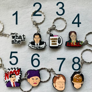 The Office US Themed Keyrings/keychains | Cartoon Cute Emo Kids Goth ...