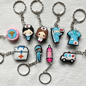 Doctor and Nurse Custome Keyrings Keychains | Nurses Doctors Medical ...