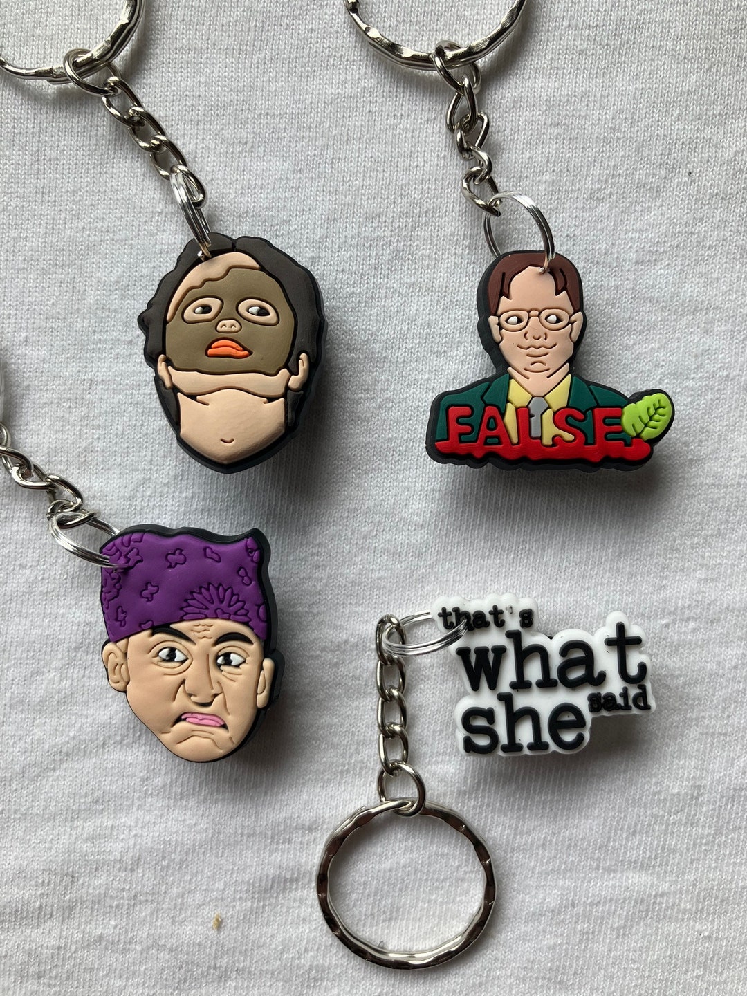The Office US Themed Keyrings/keychains Cartoon Cute Emo - Etsy
