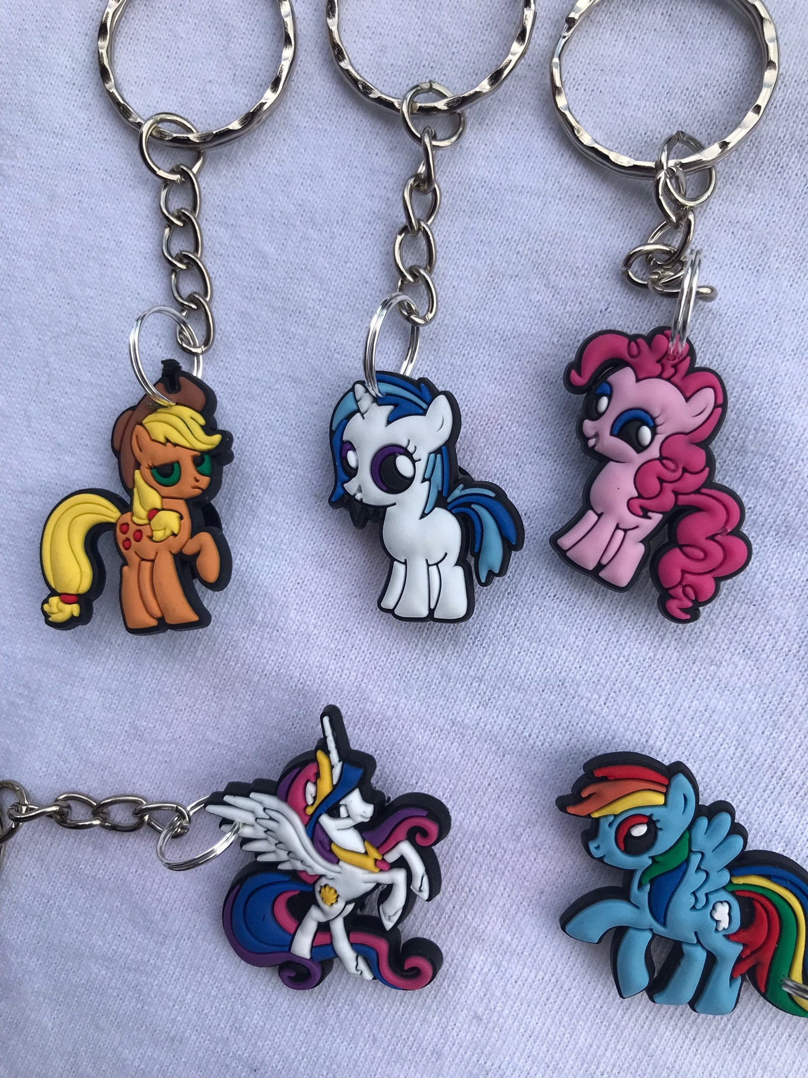 My Little Pony Keyrings/keychains Cartoon Cute Emo Kids Goth - Etsy