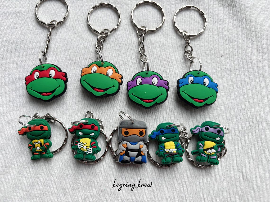Teenage Mutant Ninja Turtles Keyrings/keychains | Cartoon Cute Emo Kids ...