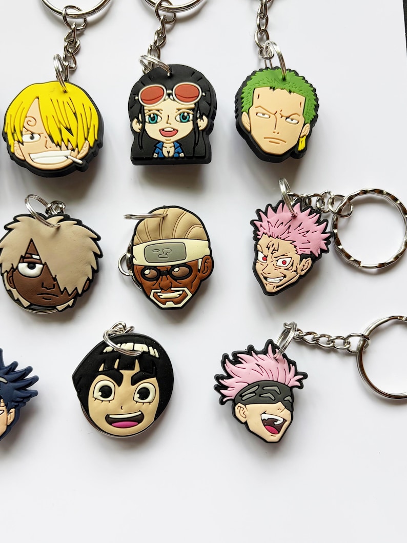 Anime Manga Keyring / Keychains | Cartoon Cool TV - Etsy