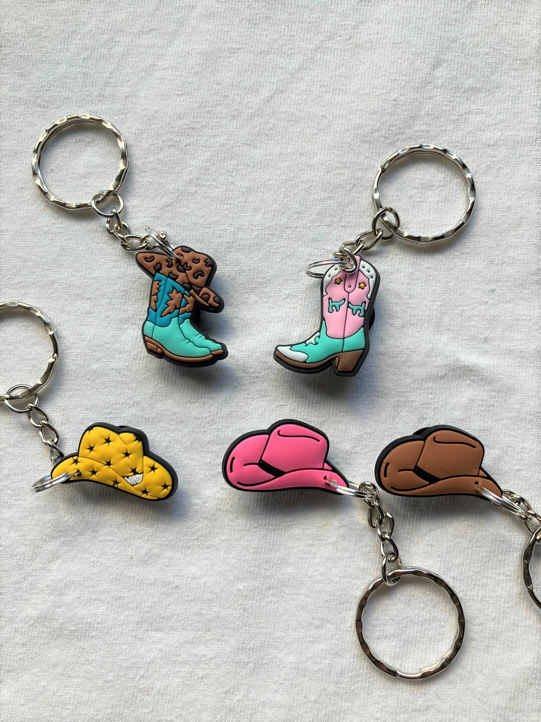 Cowboy Cowgirl Keyrings/keychains | Cartoon Cute Emo Kids Goth Fun 80s ...