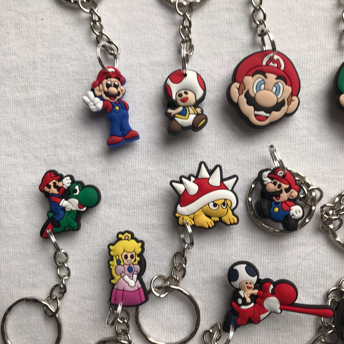 Mario Nintendo Keyrings/keychains Cartoon Cute Emo Kids Goth - Etsy