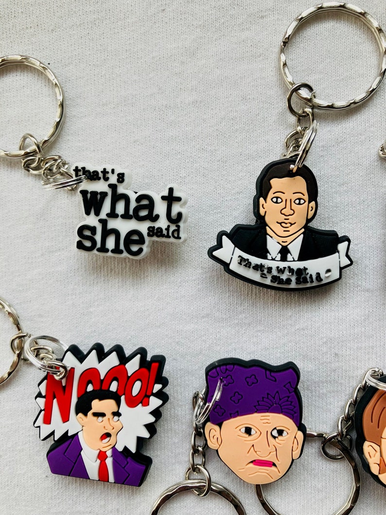 The Office US Themed Keyrings/keychains | Cartoon Cute Emo Kids Goth ...