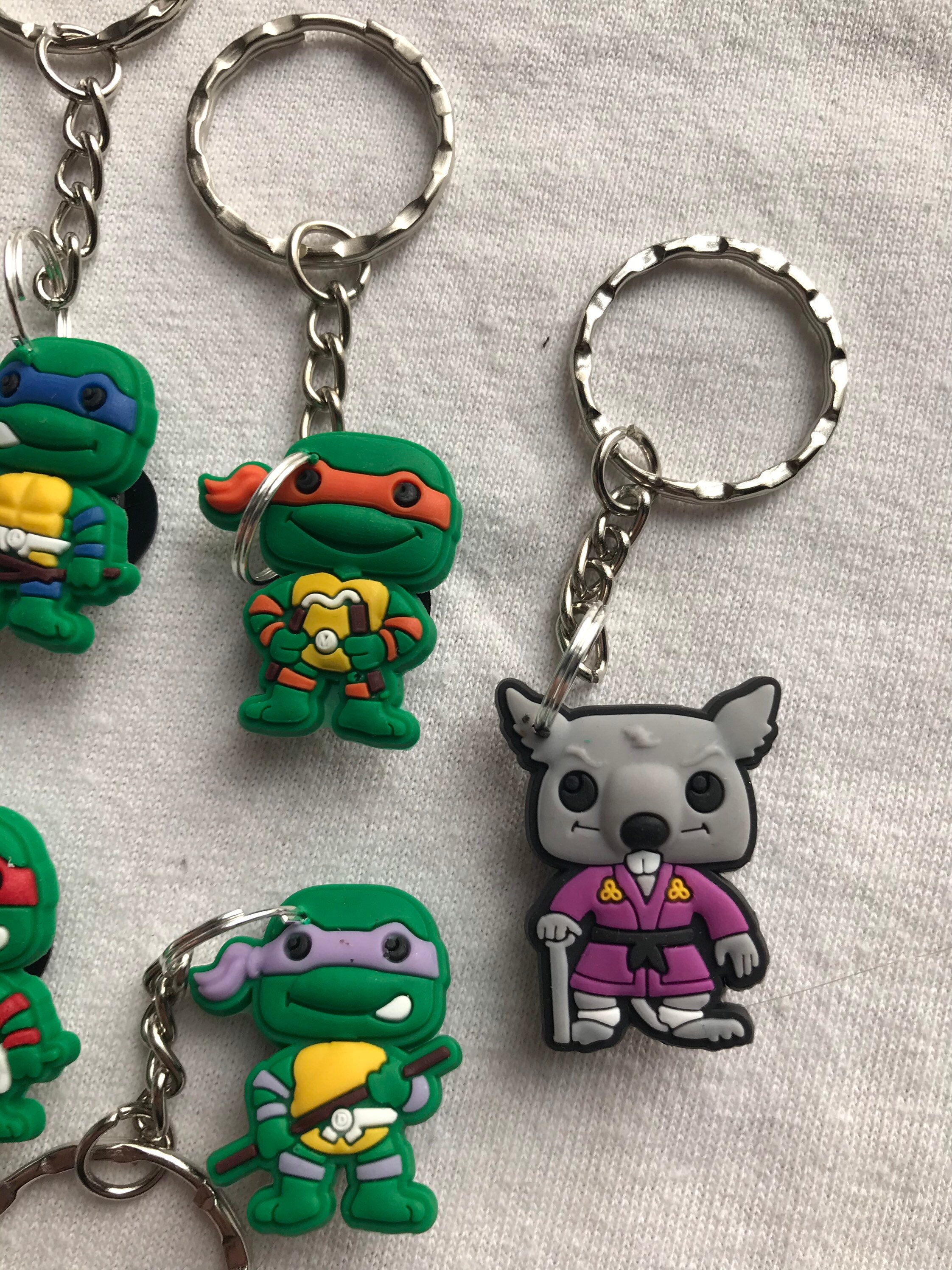 Teenage Mutant Ninja Turtles Keyrings/keychains Cartoon Cute - Etsy