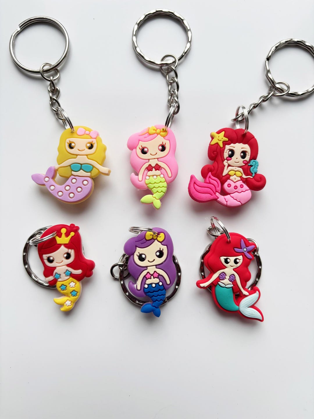Mermaid Keyrings/keychains | Cartoon Cute Emo Kids Goth Fun Seaside ...