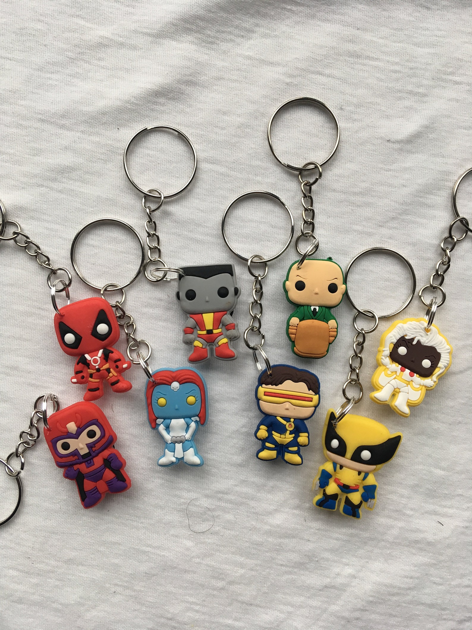 X-men Keyrings/keychains Cartoon Cute Emo Kids Goth Fun - Etsy UK