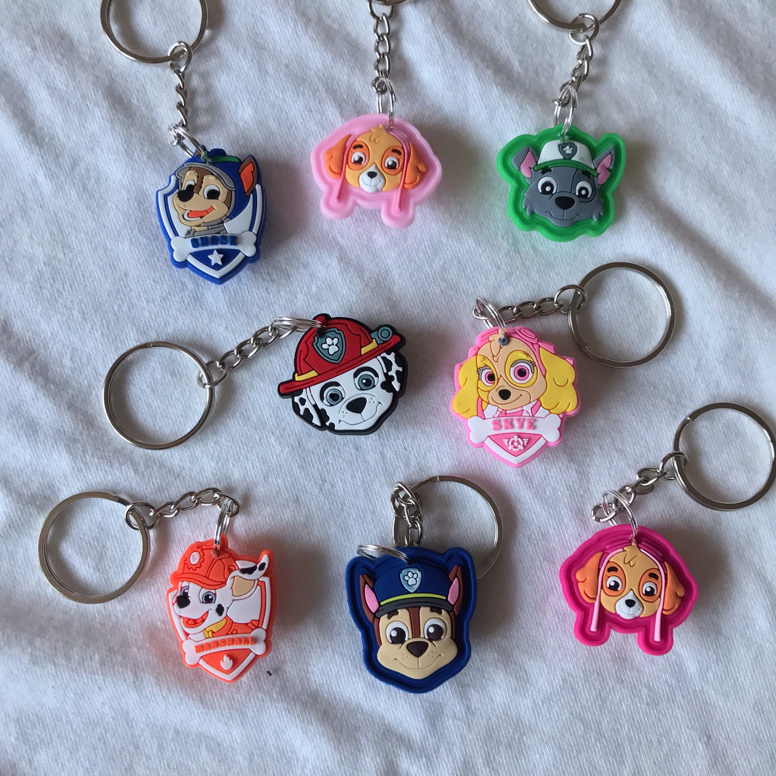 Paw Patrol Keyrings/keychains Cartoon Cute Emo Kids Goth Fun - Etsy