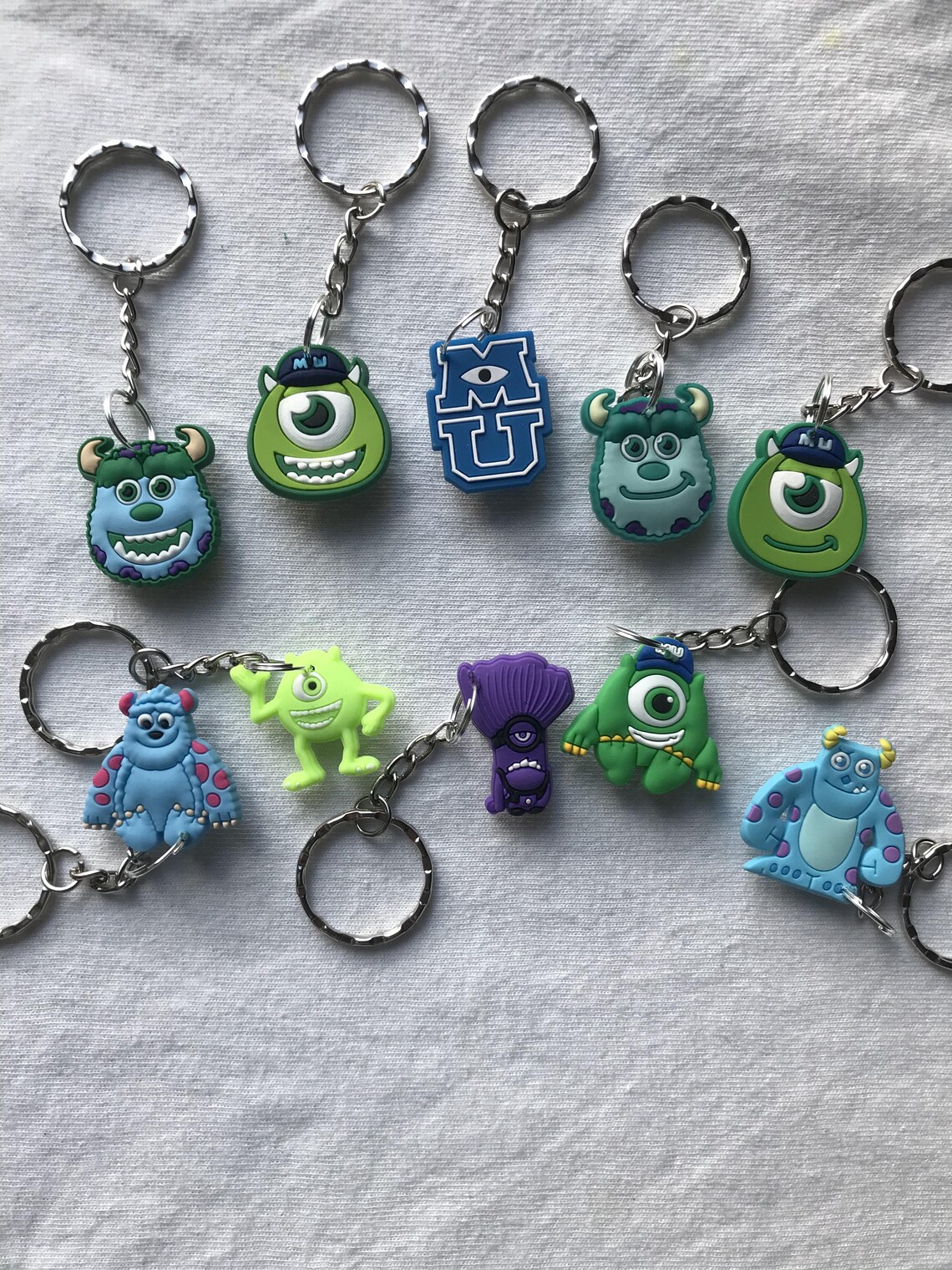Monsters Inc Keyrings/keychains Cartoon Cute Emo Kids Goth - Etsy