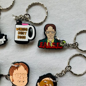 The Office US Themed Keyrings/keychains | Cartoon Cute Emo Kids Goth ...