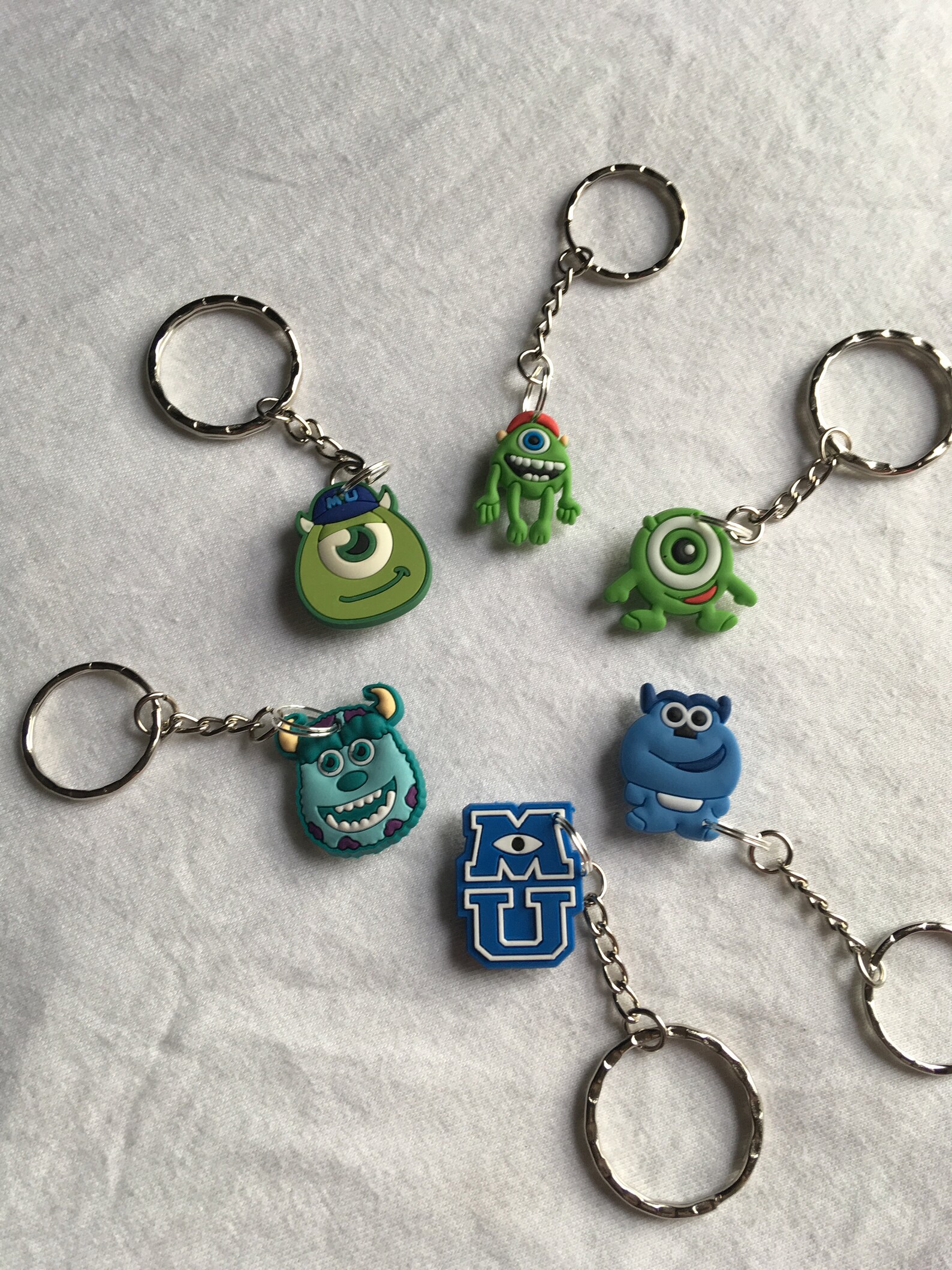 Monsters Inc Keyrings/Keychains cartoon cute emo kids goth | Etsy