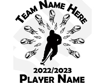 Crossed Hockey Stick Namesake SVG Made to Order Hockey Player Gift ...