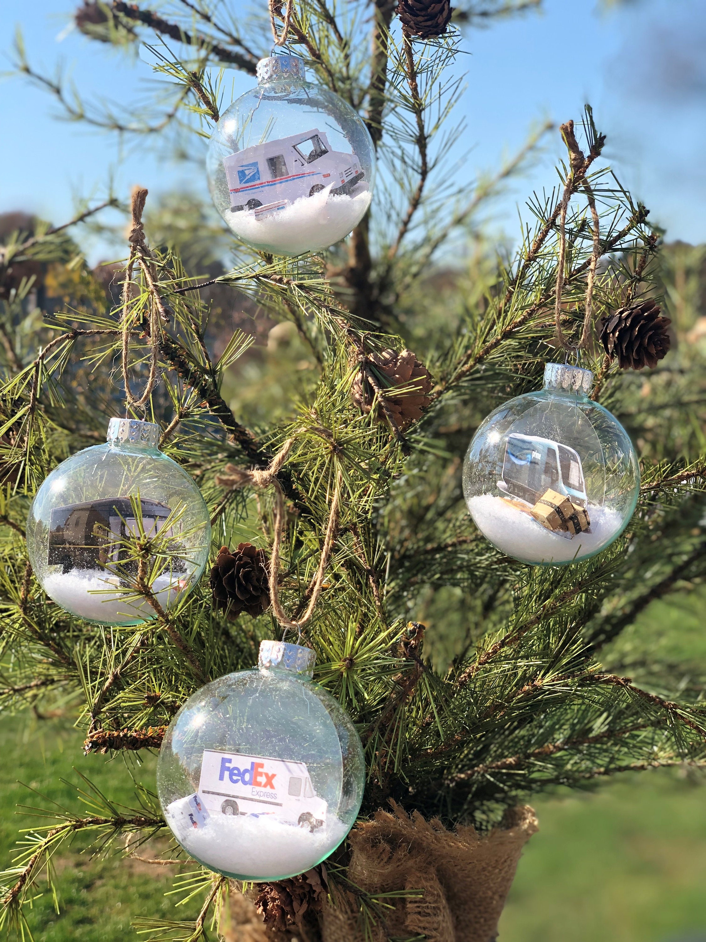 Delivery Truck Ornament, Amazon Ornament, USPS Ornament, Fedex Ornament ...