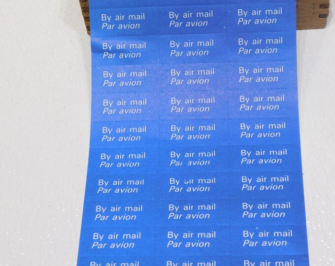 Vintage Air Mail Stickers, Par Avion - Etsy