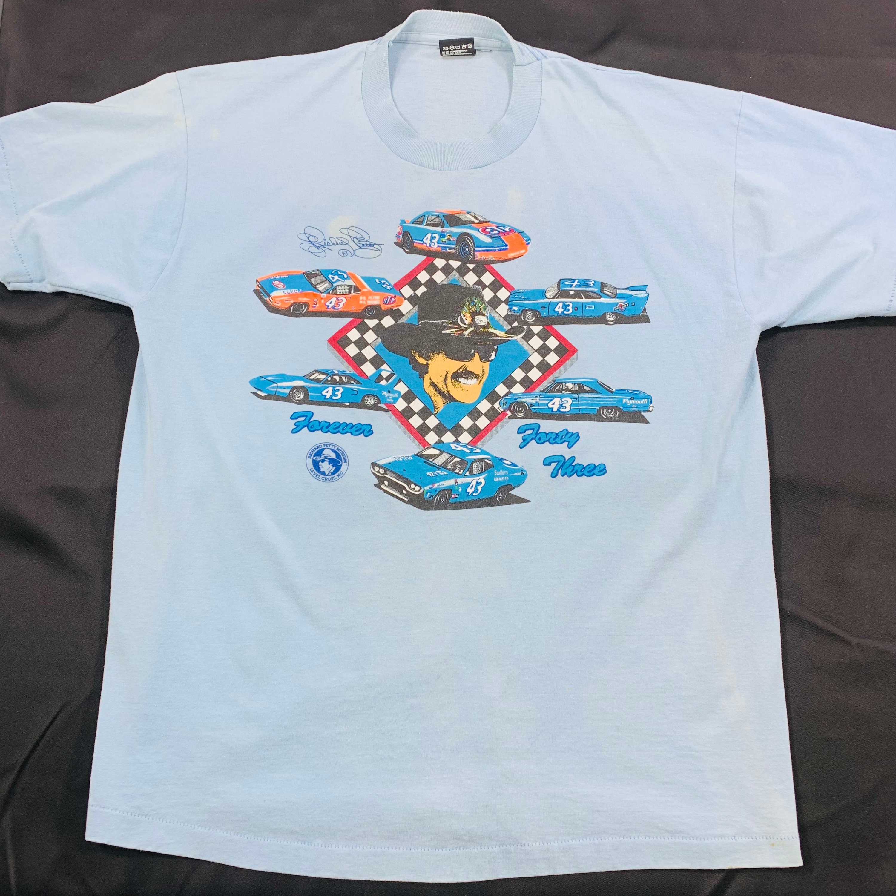 Vintage 90s Richard Petty 43 STP All Over Print Nascar Race Car Shirt ...
