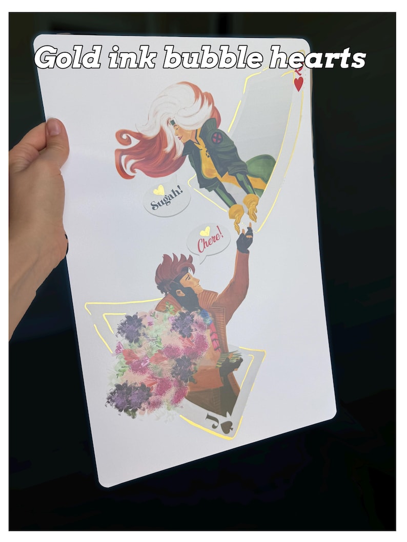 Chere! Sugah! Gambit X Rogue Xmen 11x17 Art Print - Etsy