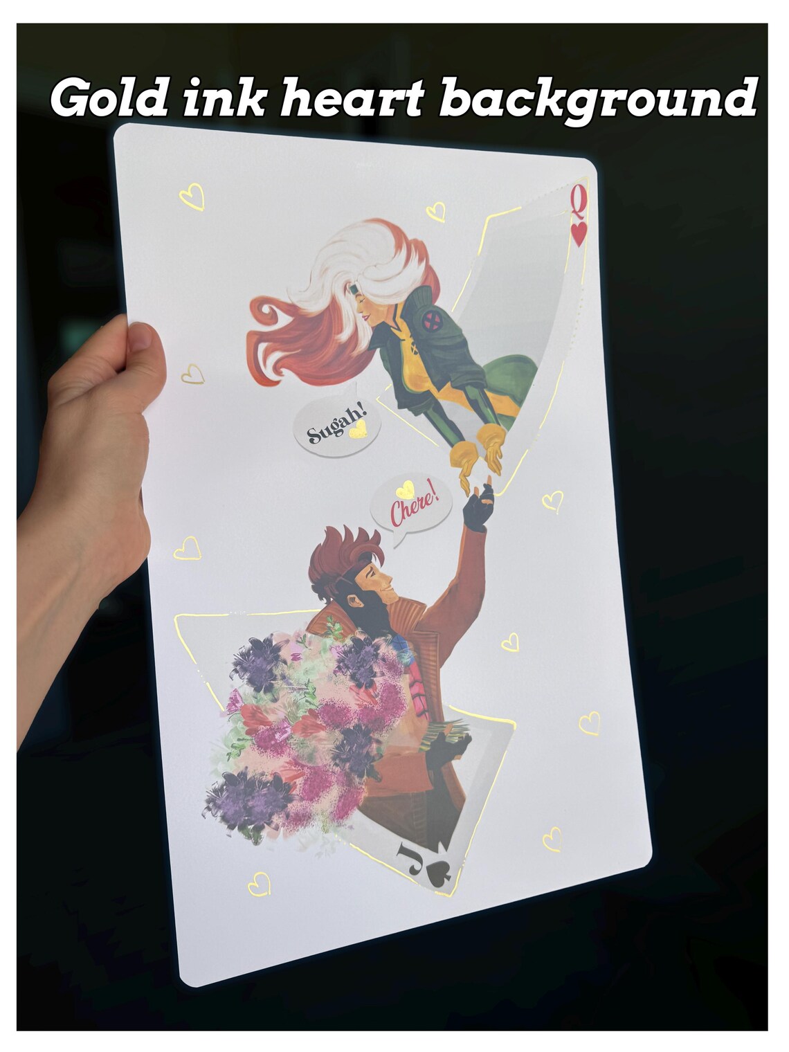 Chere! Sugah! Gambit X Rogue Xmen 11x17 Art Print - Etsy