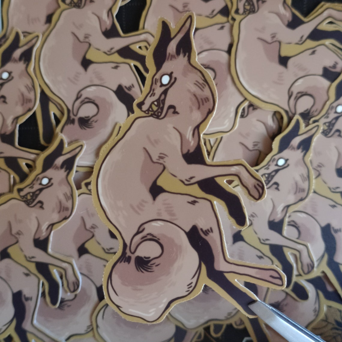 Cryptid Wolf Sticker - Etsy