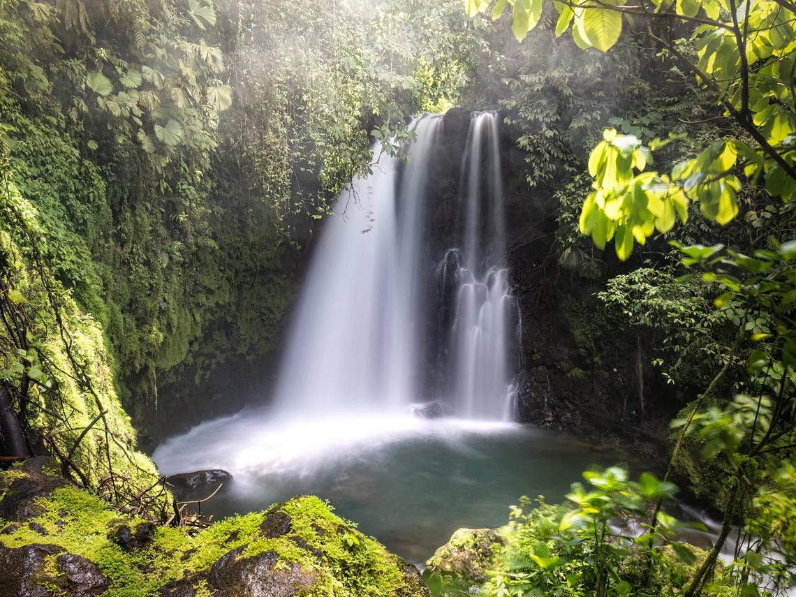 Arenal Rainforest Waterfall Costa Rica | Central America | Tropical ...