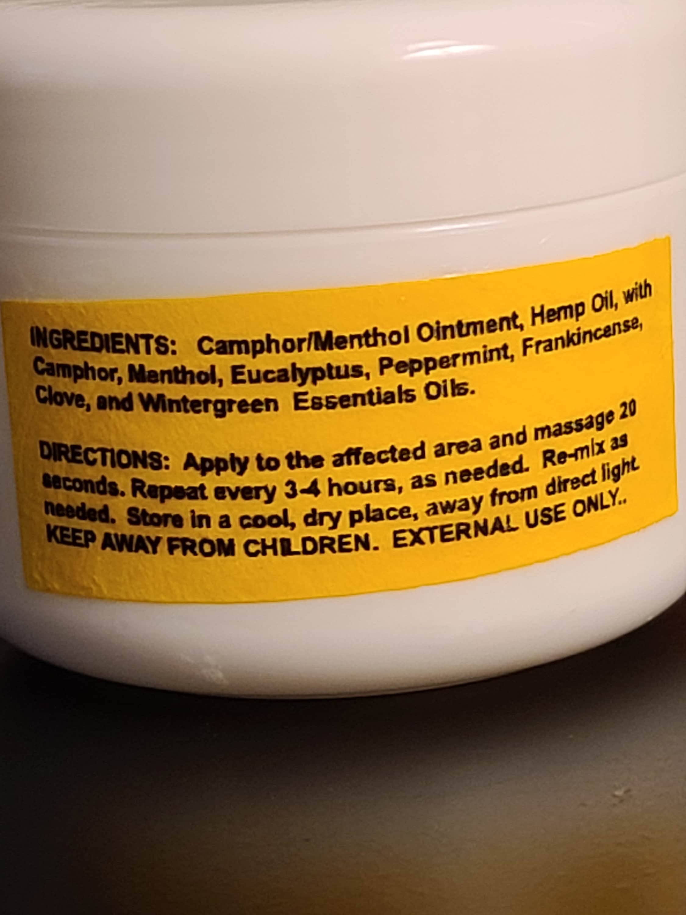 Saved by Grace Pain Ointment With Hemp Oil 4 OZ Jar - Etsy
