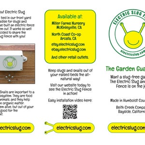 Electric Slug and Snail Fence Kit. Protection for Plants, Easy to Use ...