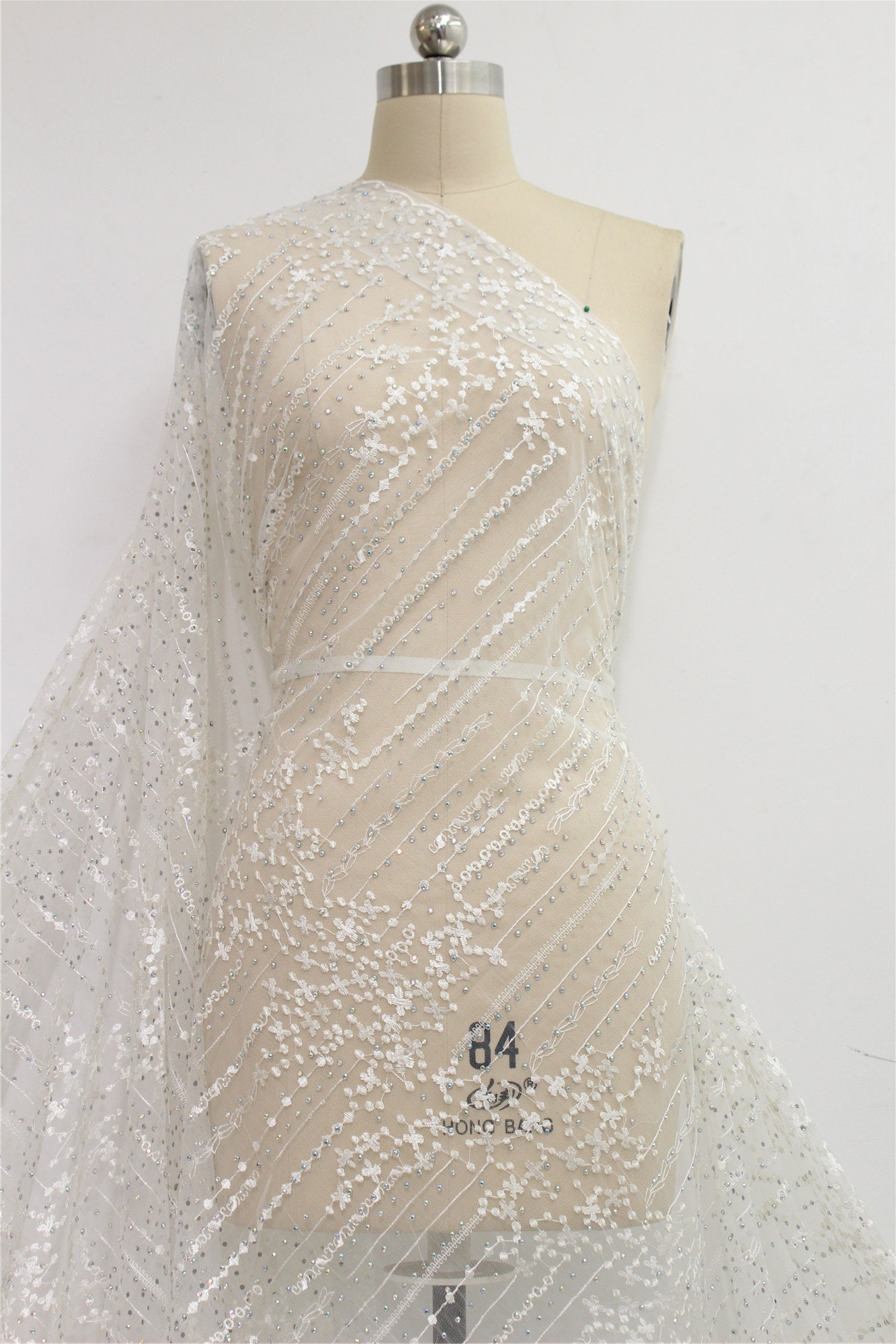 High Quality Diamond Couture Lace Fabric .fashion Show Dress - Etsy