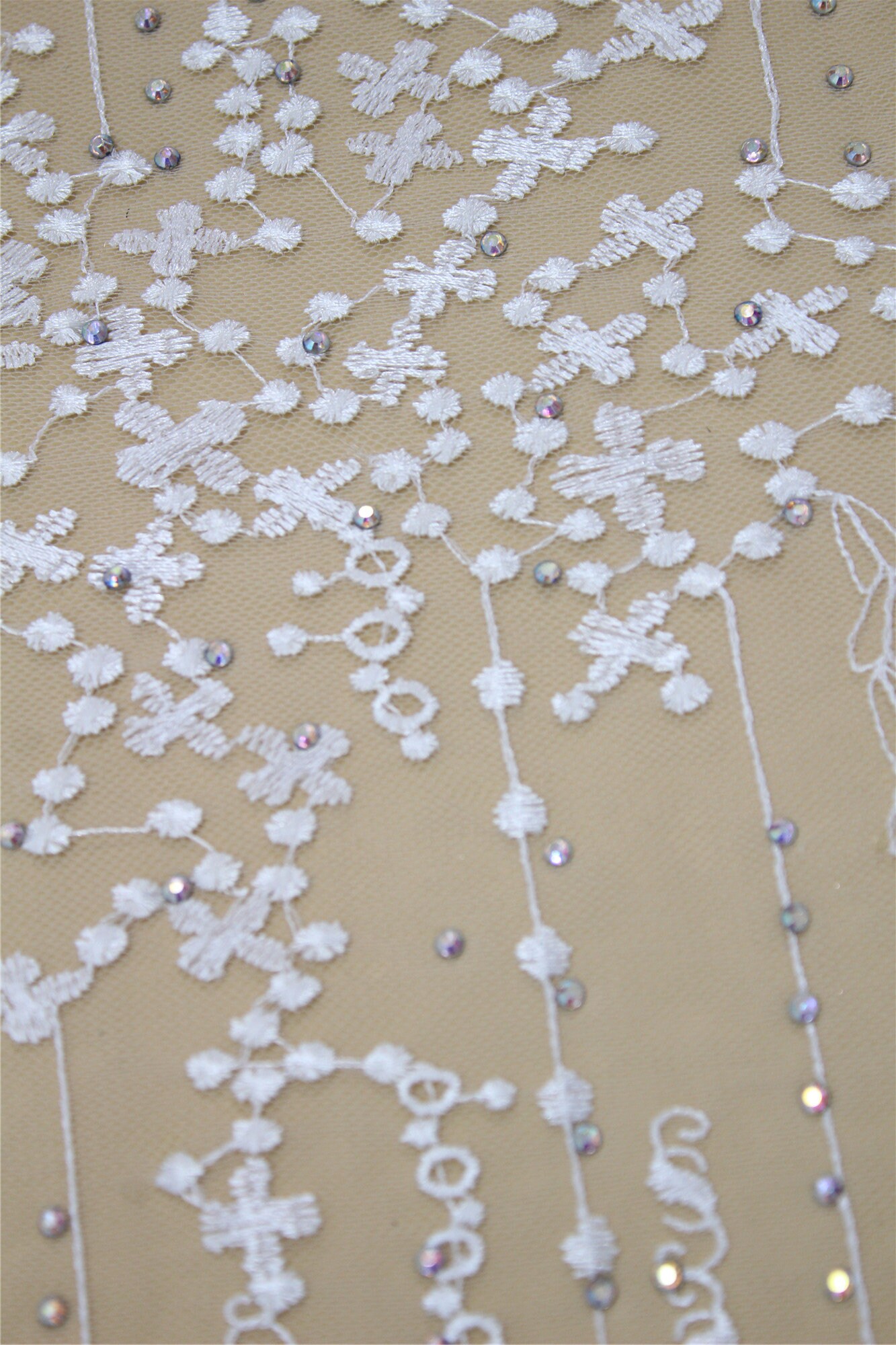 High Quality Diamond Couture Lace Fabric .Fashion Show Dress | Etsy