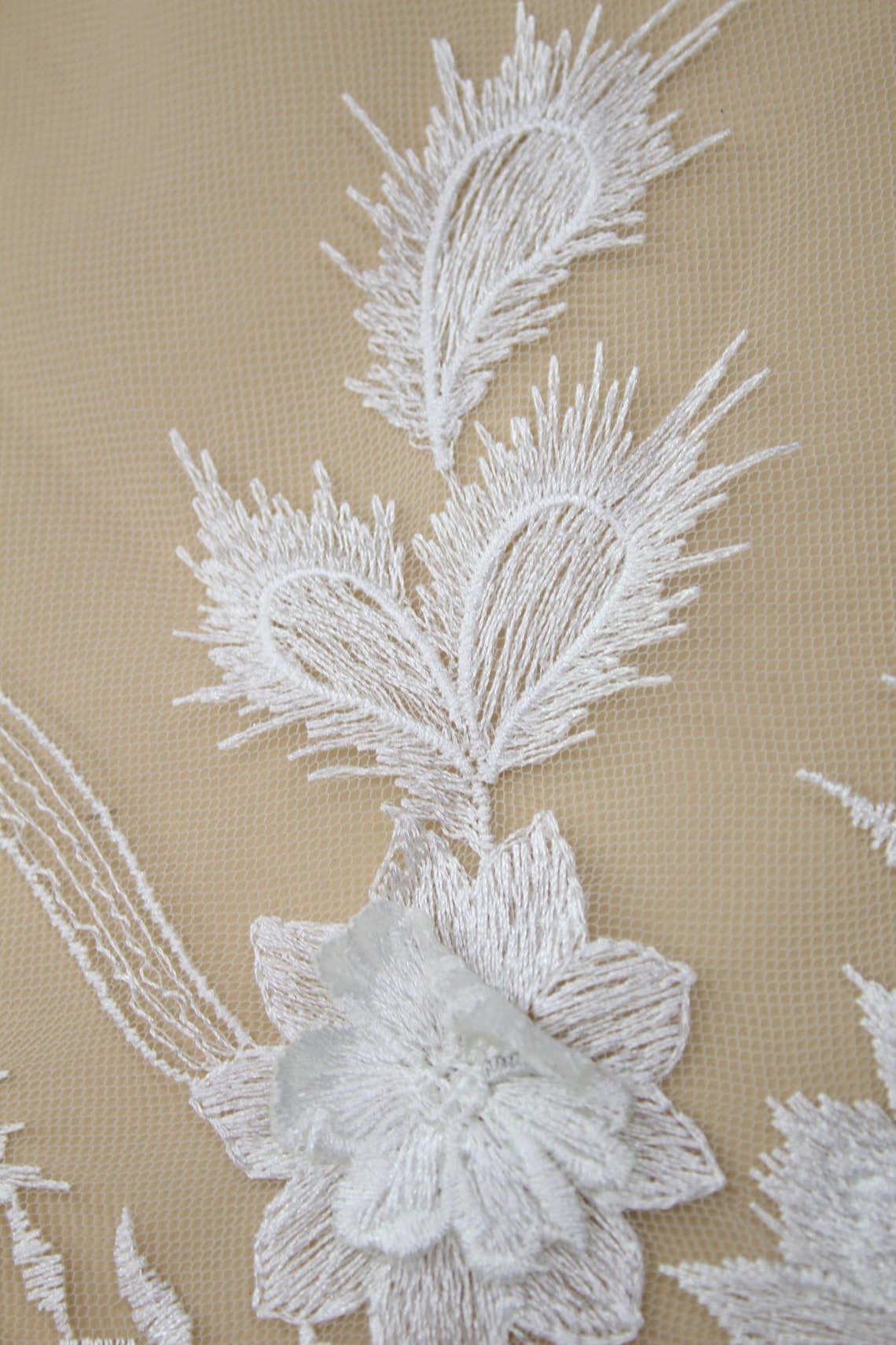 3D Lace Wedding.fashion 3D Flower Lace Fabric for Haute - Etsy