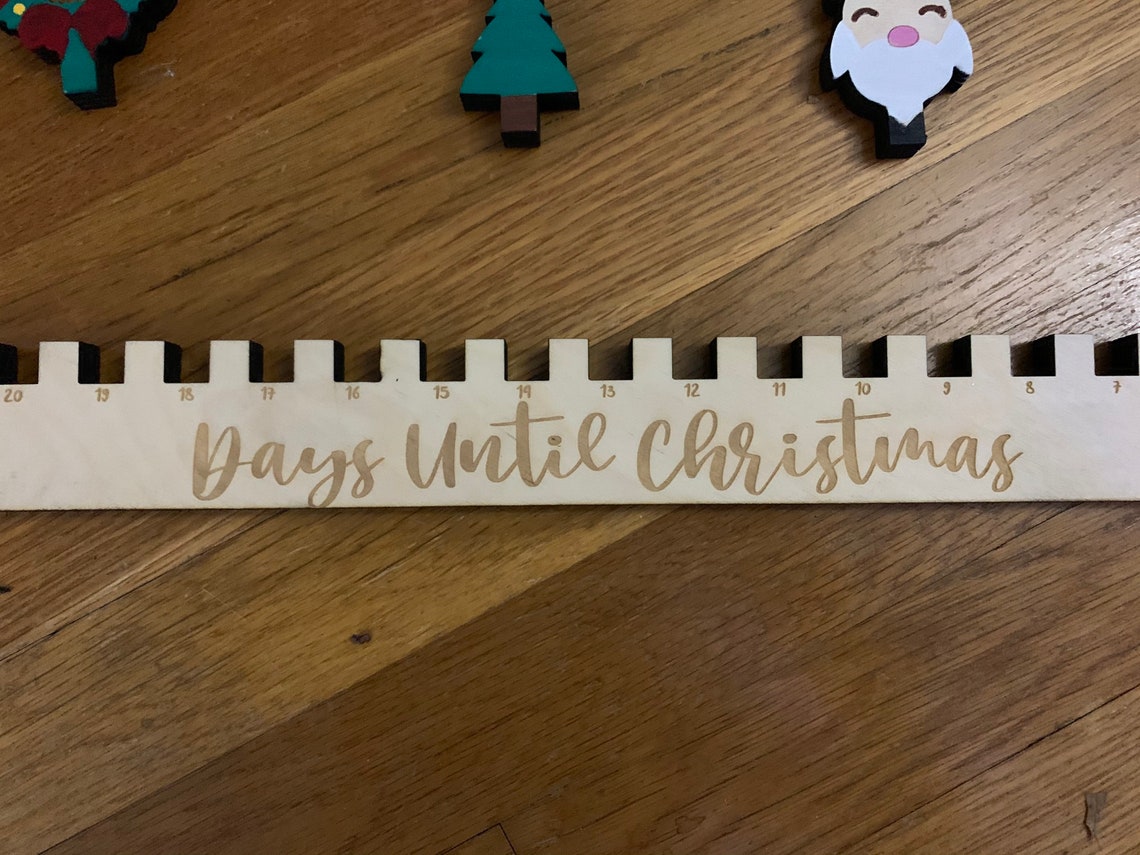 Christmas Countdown, Advent Calendar, Christmas Mantle Decoration, Days ...