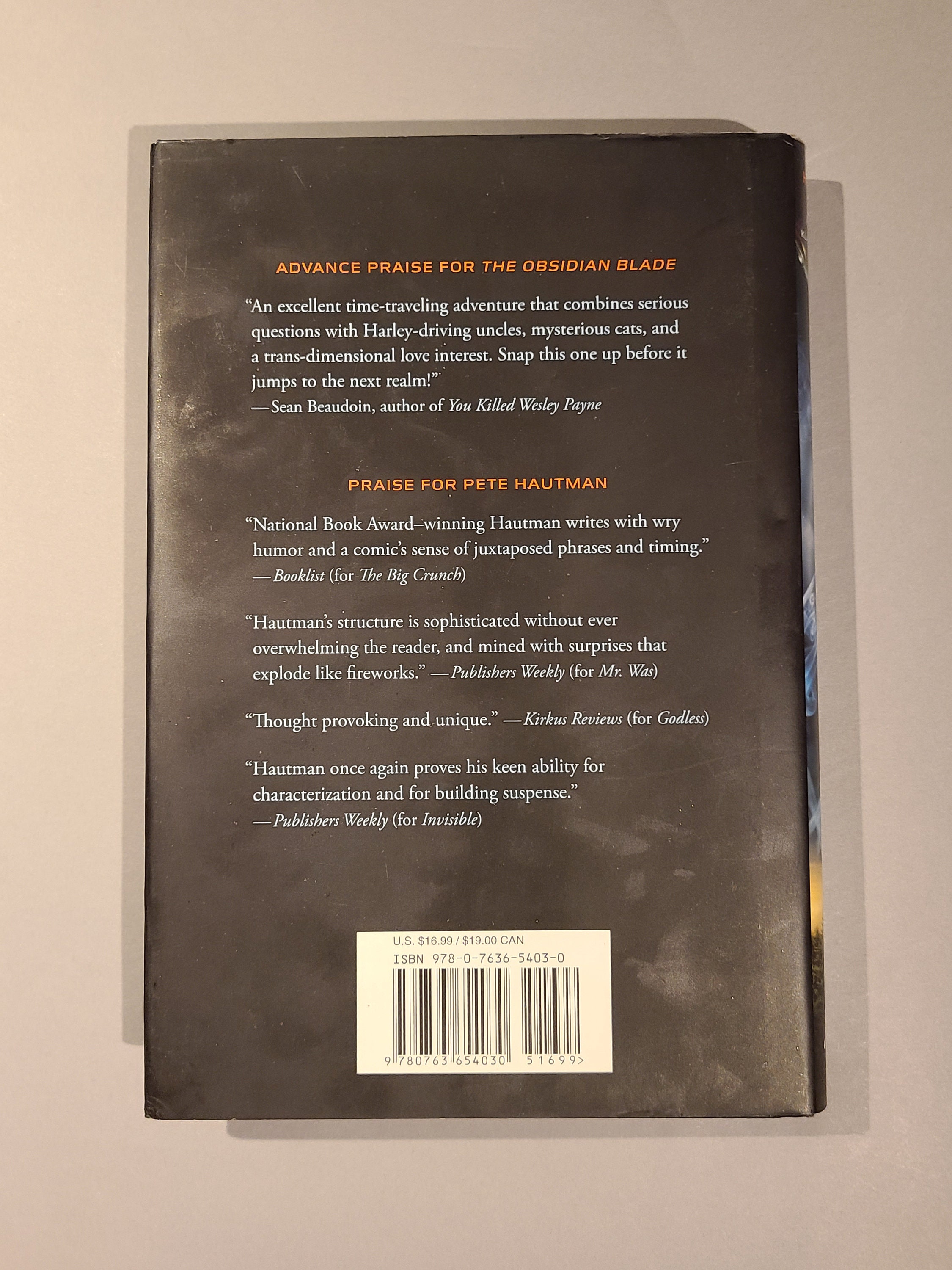 The Obsidian Blade (klaatu Diskos Series) - Signed Book by Pete Hautman ...