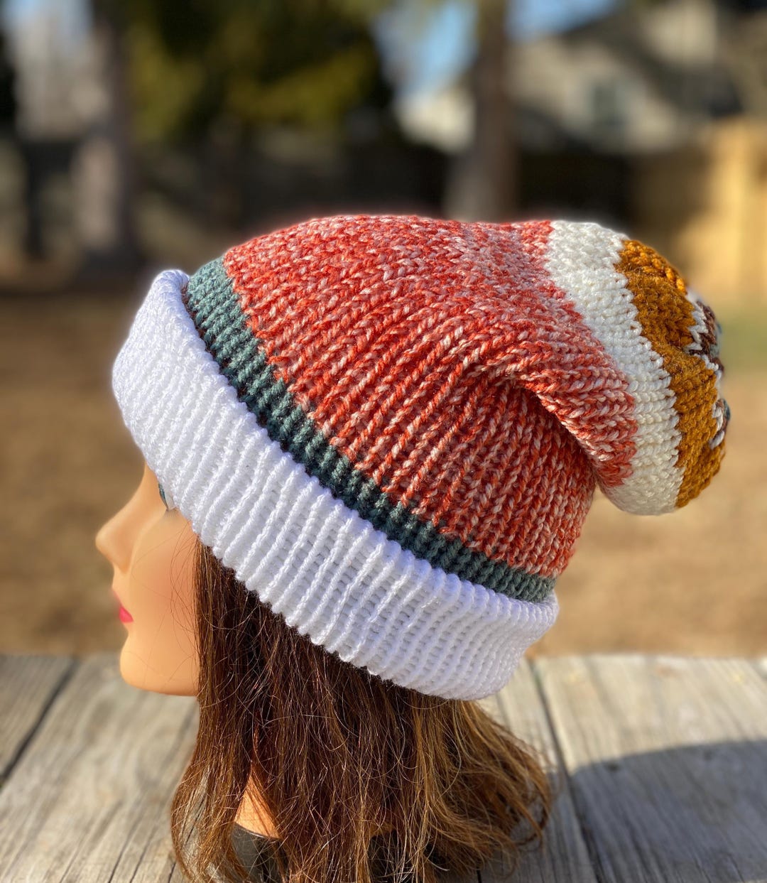 Colorful Slouchy Hat, Teen Slouch Hat, Adult Winter Hat - Etsy