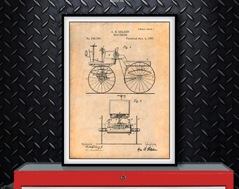 Wankel Rotary Engine Patent Print Art 1961 - Etsy