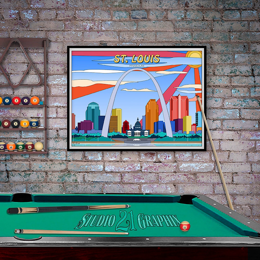St Louis POP-ART, Missouri Art Print, Wall Art, Travel Decor ...