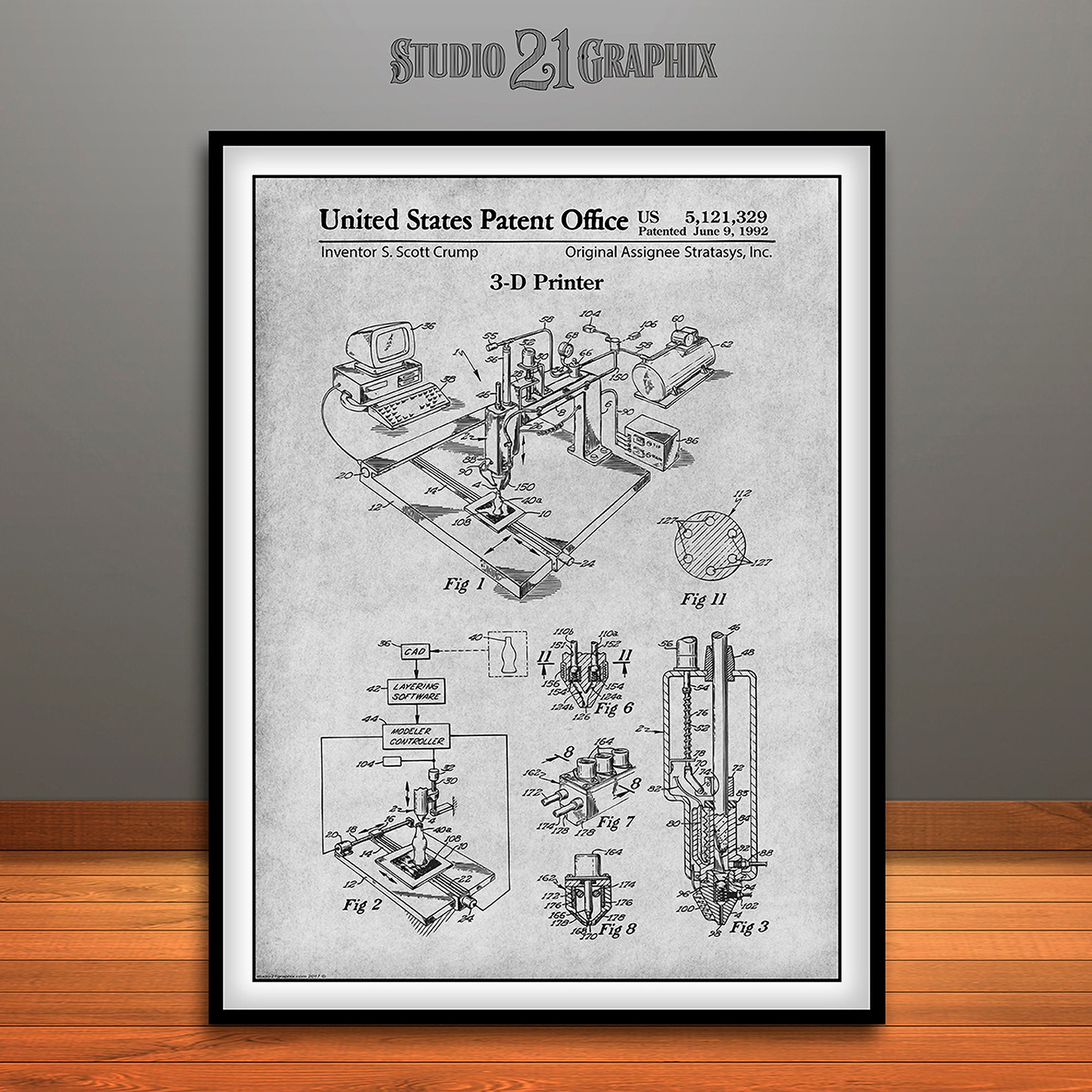 3D Printer Patent Print 3D Printer Poster 3D Printer Patent - Etsy.de