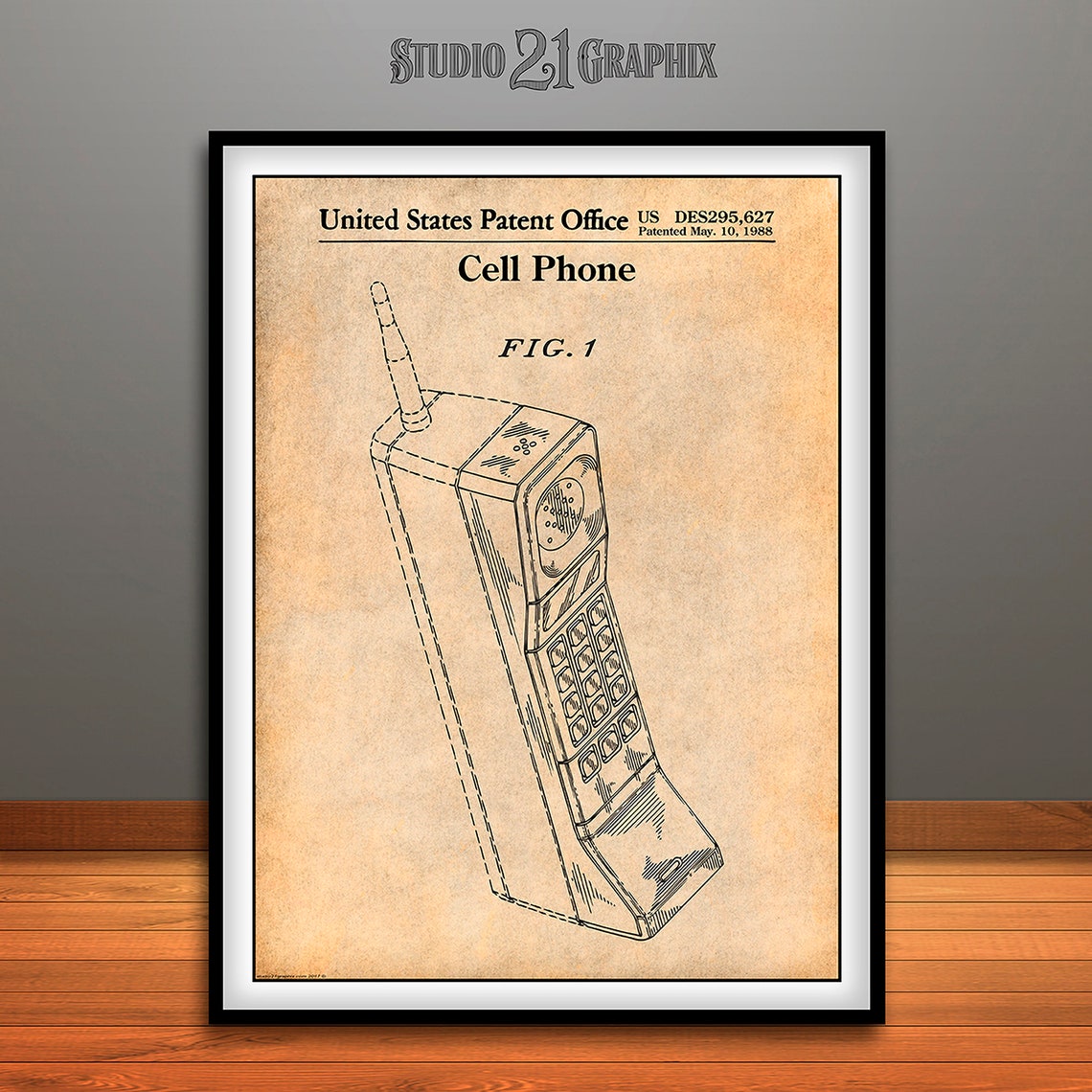 1988 Motorola Cell Phone Patent Print Motorola Cell Phone | Etsy